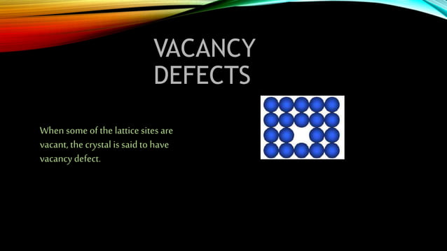 Imperfections in solids | PPTX | Chemistry | Science