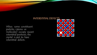 Imperfections in solids | PPTX