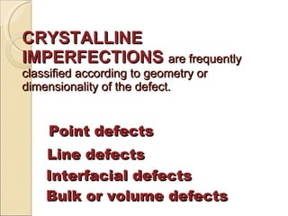 Imperfections in | PPT