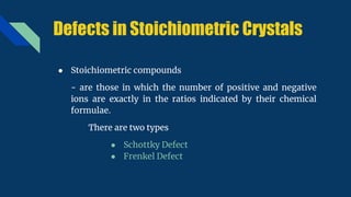 IMPERFECTIONS IN SOLIDS.pdf | Chemistry | Science