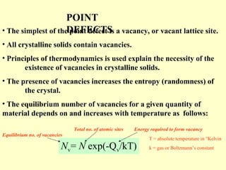 Imperfections lecture 2 | PPT