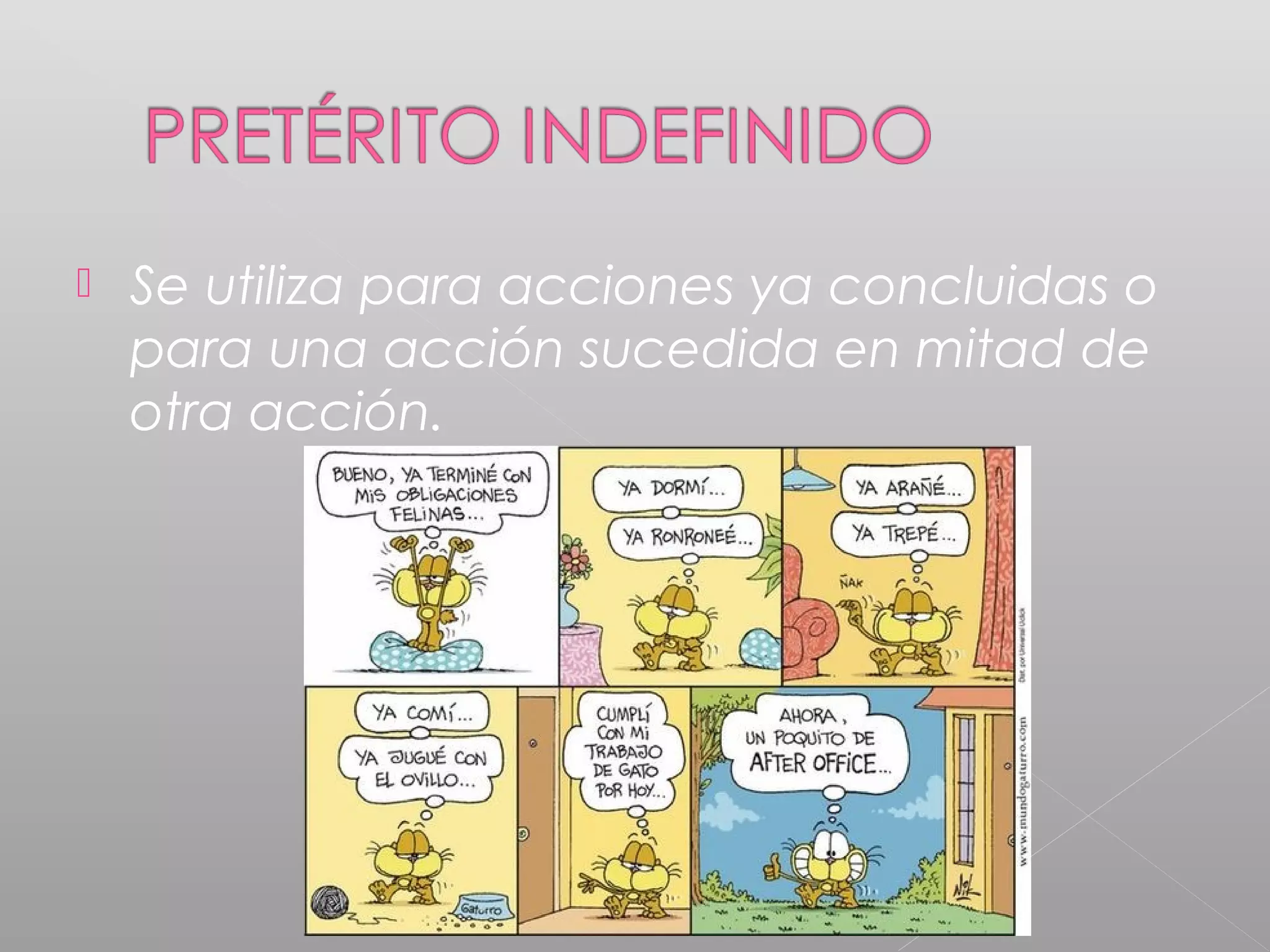 Imperfecto e indefinido explicación ppt | PPT