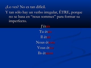 Imperfecto en francés | PPS