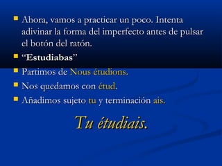 Imperfecto en francés | PPS