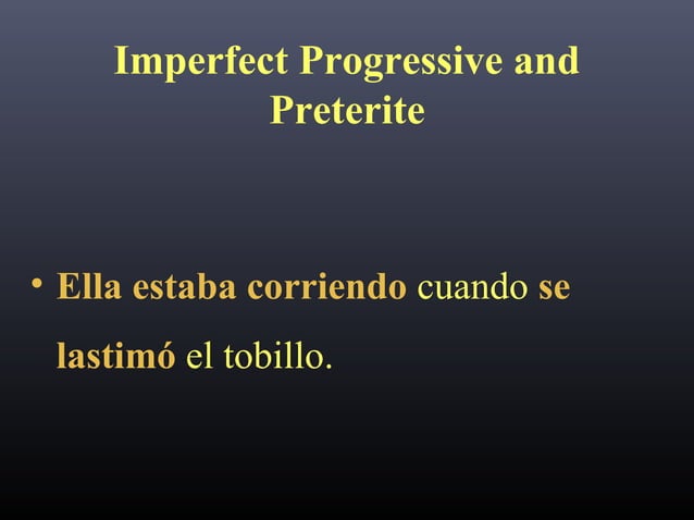 Imperfect Progressive | PPT