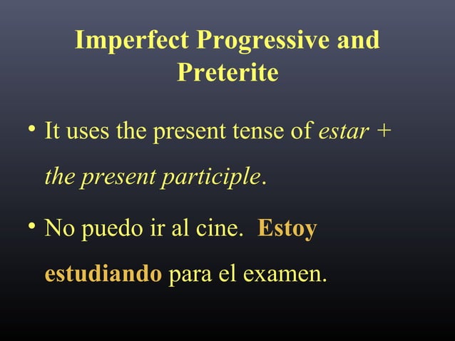 Imperfect Progressive | PPT