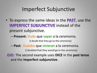 Imperfect subjunctive | PPTX