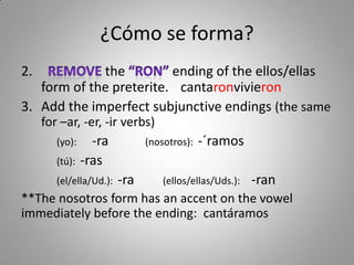 Imperfect subjunctive | PPTX