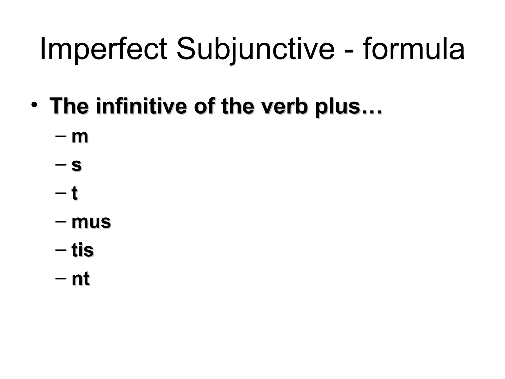 Unit Twelve - Imperfect subjunctive | PPT