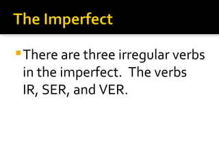 Imperfect tense | PPT