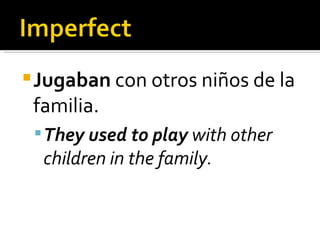 Imperfect tense | PPT