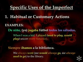Imperfect tense | PPT