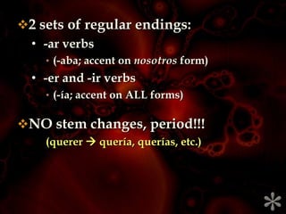 Imperfect tense | PPT