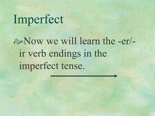 Imperfect tense | PPTX