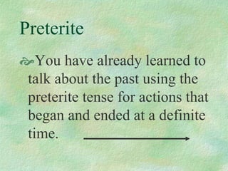 Imperfect tense | PPT