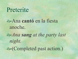 Imperfect tense | PPT