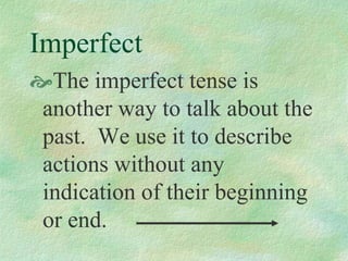 Imperfect tense | PPT
