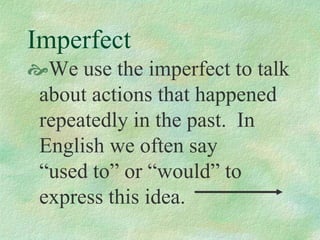 Imperfect tense | PPTX