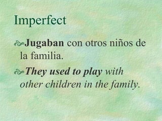 Imperfect tense | PPTX