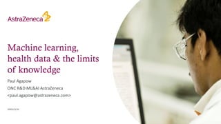 Machine learning, health data & the limits of knowledge | PDF