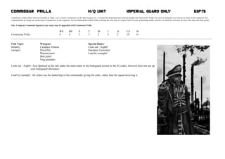 Imperial Guard Armageddon Suppliment | PPT