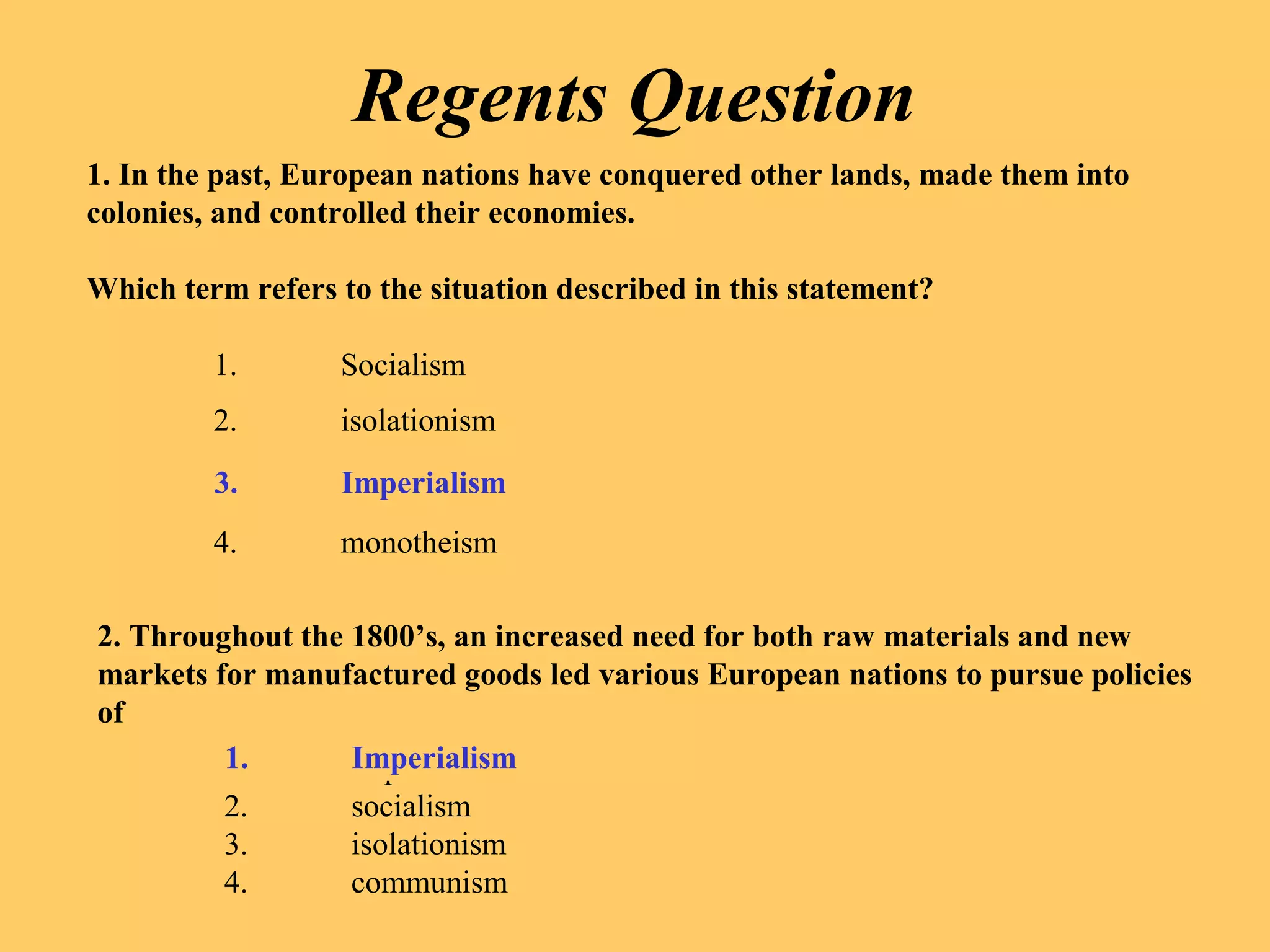 Imperialism Review PowerPoint | PPT