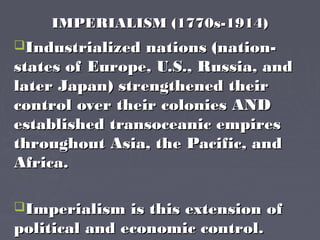 Imperialism In Asia 1800s