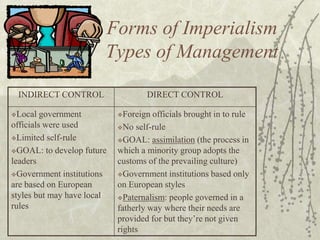 El Imperialismo, su influencia e importancia | PPT