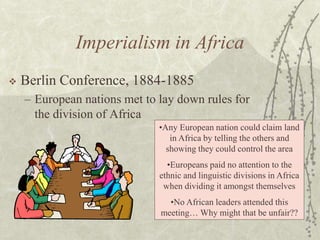 El Imperialismo, su influencia e importancia | PPT