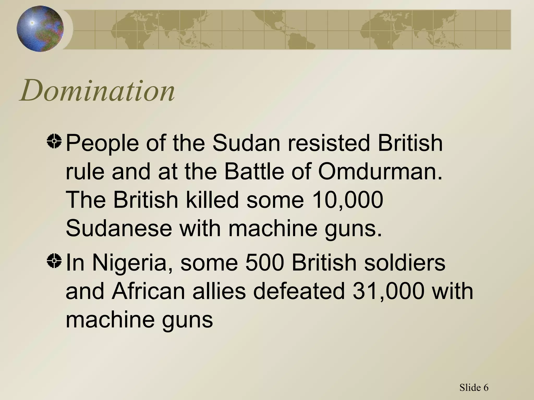 Imperialism: Domination and Resistance | PPT