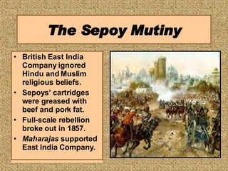 Imperialism Sepoy Mutiny