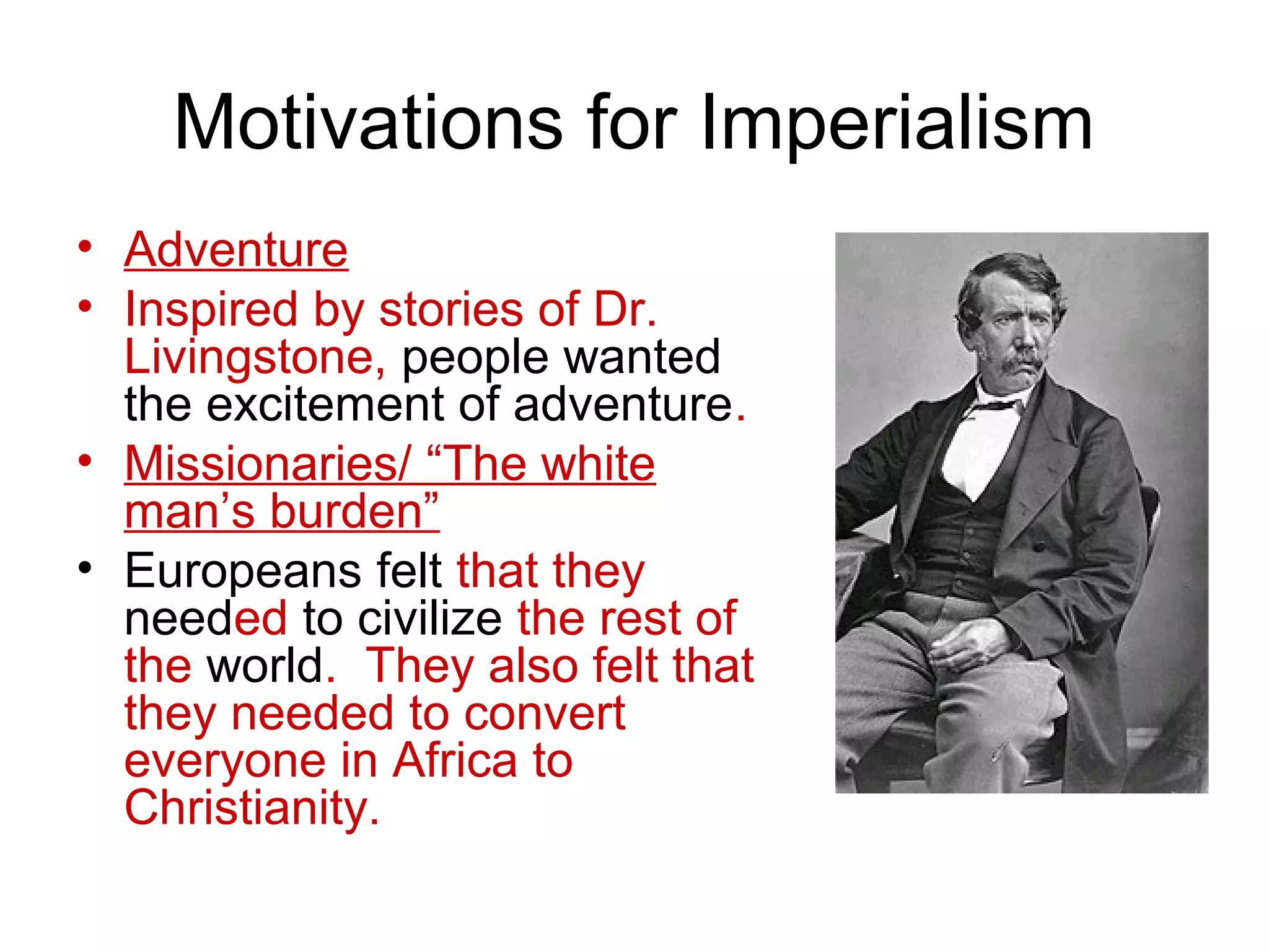 Imperialism scramble for africa | PPT