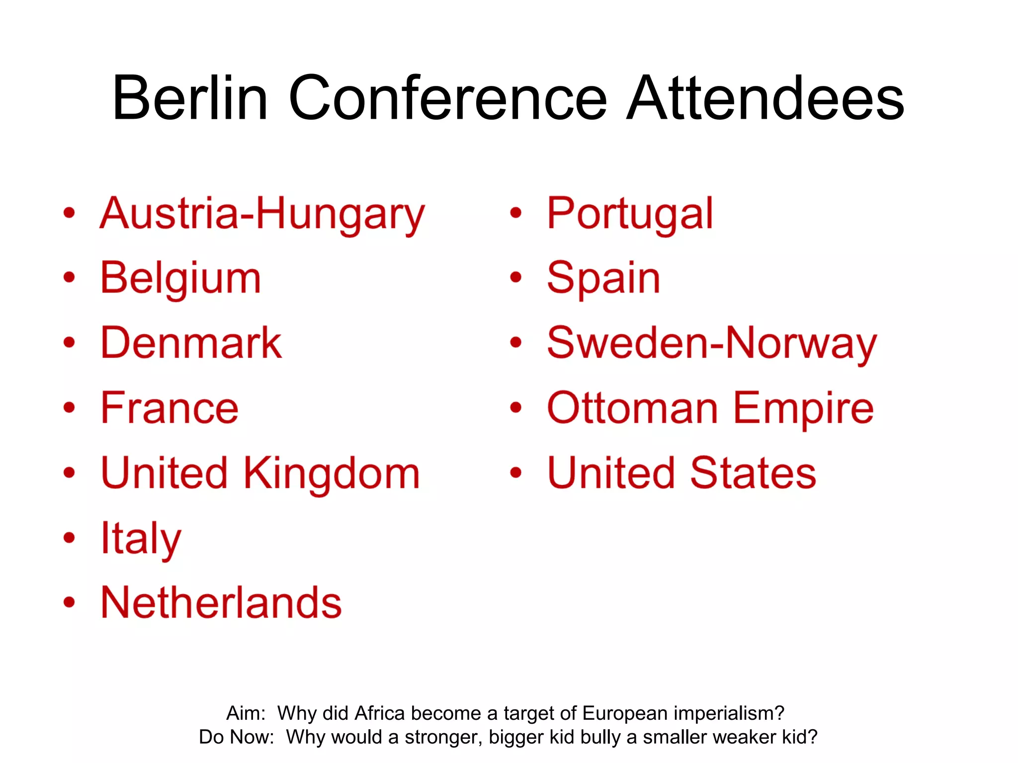 Imperialism scramble for africa | PPT