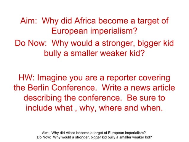 Imperialism scramble for africa | PPT