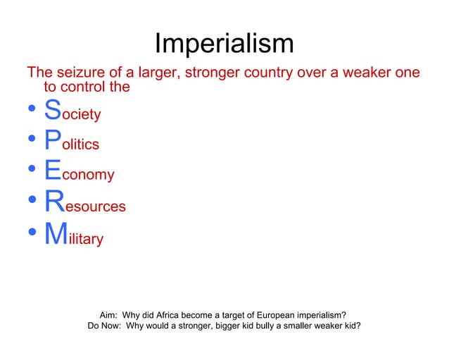 Imperialism scramble for africa | PPT