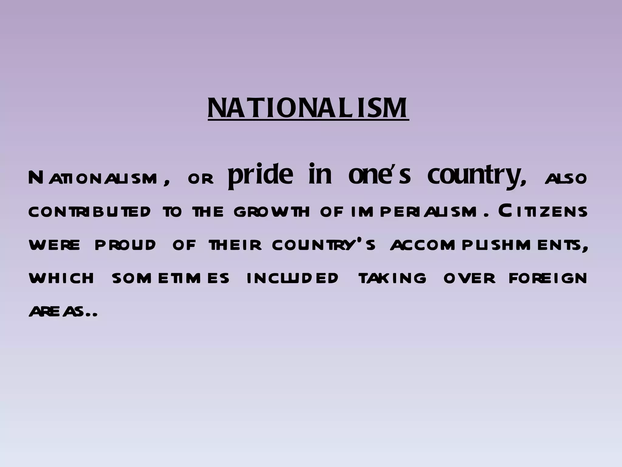 causes of Imperialism | PPT