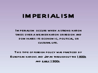 causes of Imperialism | PPT