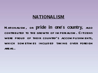 causes of Imperialism | PPT