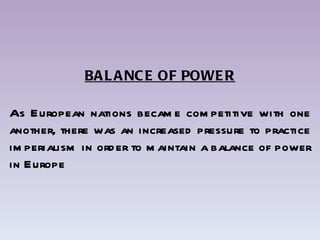 causes of Imperialism | PPT