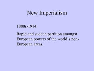 Imperialism and Decolonization | PPT
