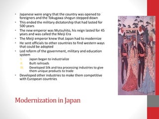 Imperialism and industrialization in japan and china | PPTX