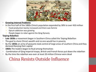 Imperialism and industrialization in japan and china | PPTX