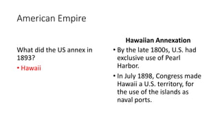Imperialism and the Spanish American War | PPT