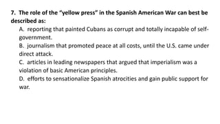 Imperialism and the Spanish American War | PPT