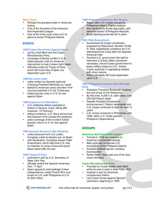 Imperialism cram sheet from Shmoop.com