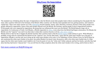 Imperialism Dbq | PDF | Africa Travel | Travel Locations