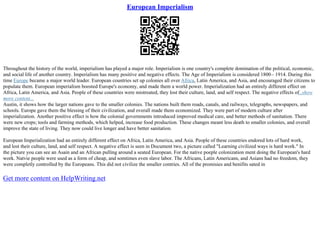 Imperialism Dbq | PDF | Africa Travel | Travel Locations