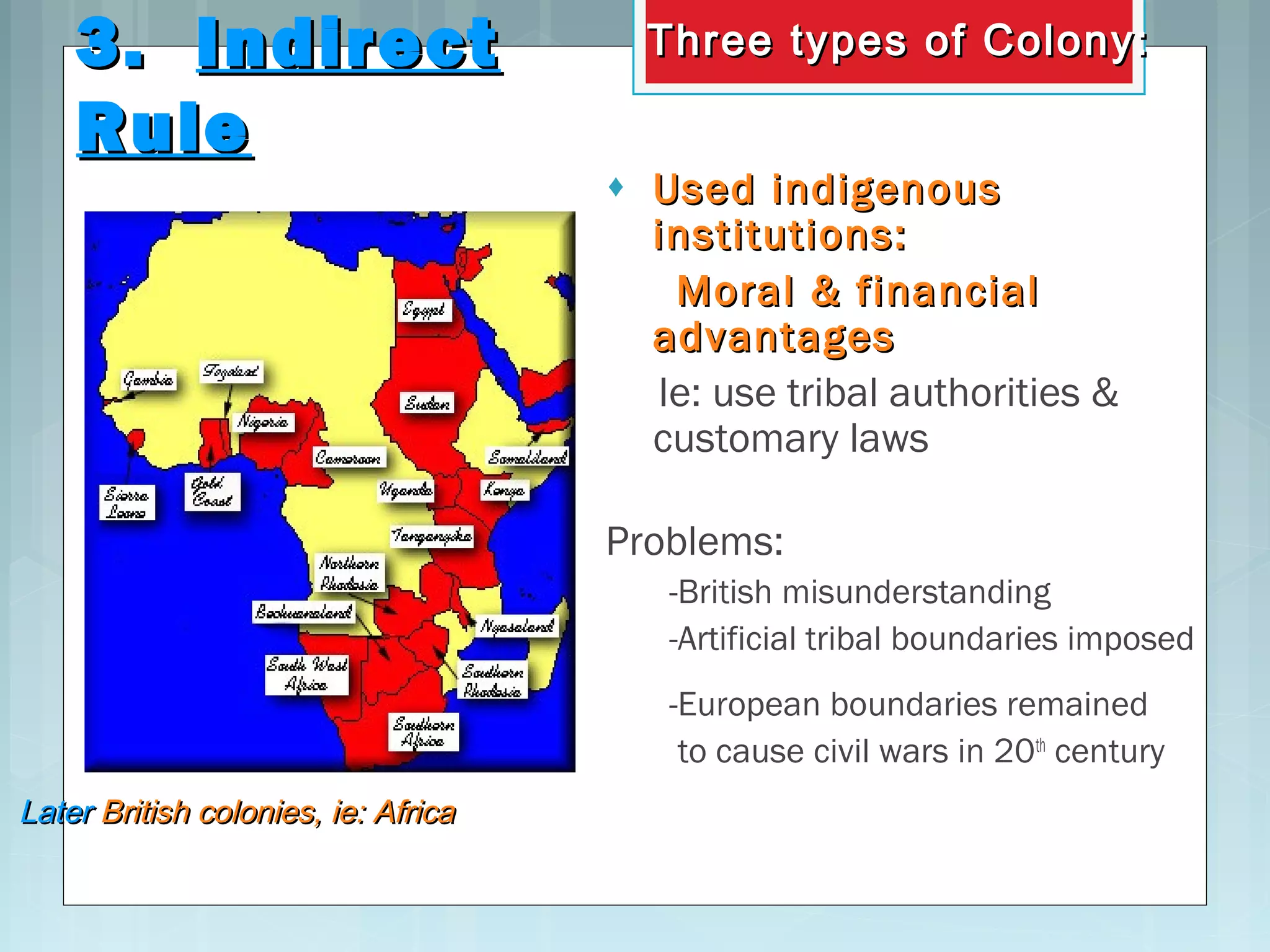 Imperialism definition, india, africa 2013 | PPT