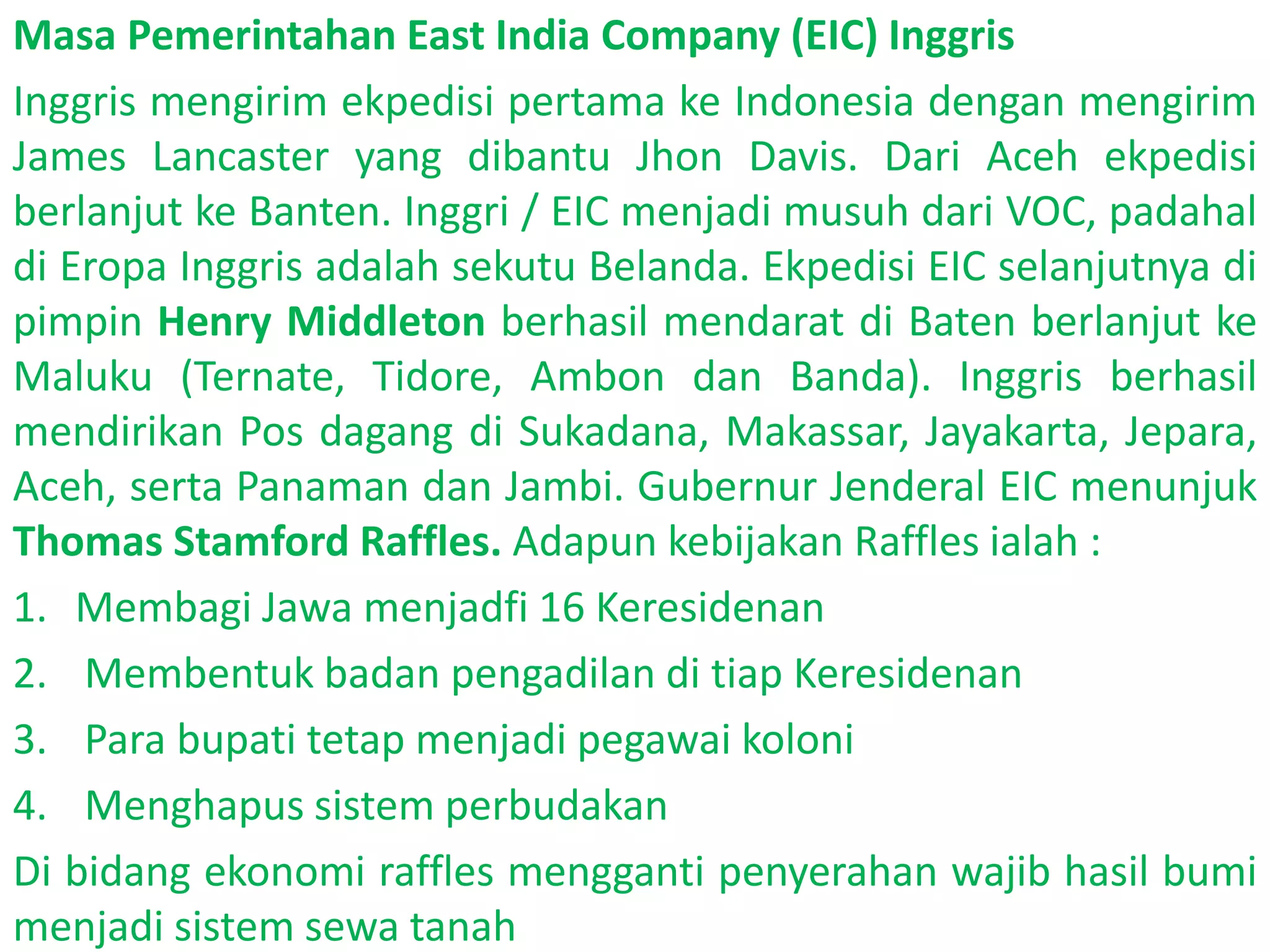 Imperialisme dan kolonialisme barat di indonesia | PPTX
