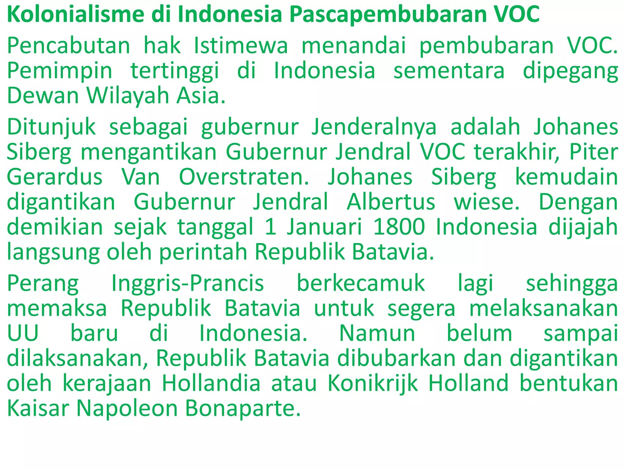 Imperialisme dan kolonialisme barat di indonesia | PPTX